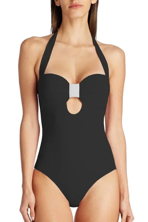 VALIMARE Sicily Bow-style One-piece Swimsuit - Black