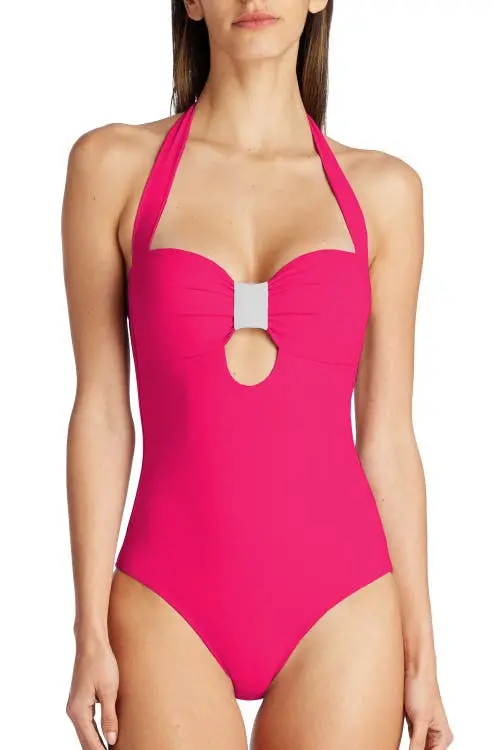 VALIMARE Sicily Bow-style One-piece Swimsuit - Fuscia