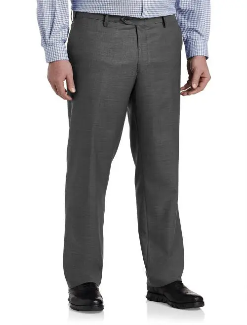 OAK HILL PREMIUM BY DXL Sharkskin Suit Pants - Grey