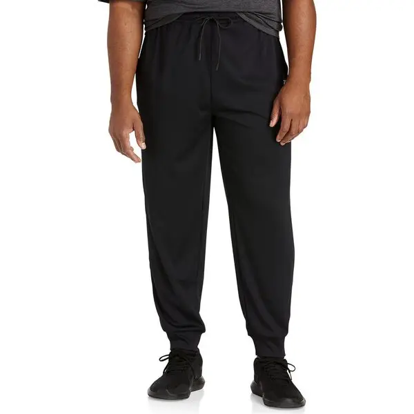 REEBOK Big & Tall Performance Double-knit Ribbed-hem Joggers
