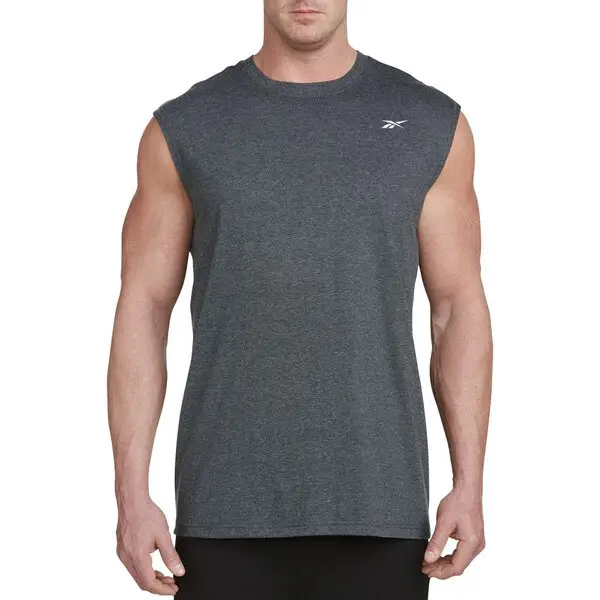 REEBOK Performance Sleeveless Muscle Tee - Granite