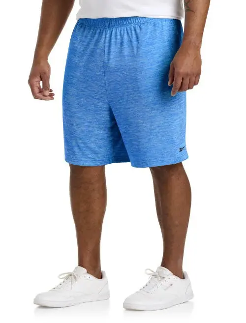 REEBOK Performance Tech Heather Shorts - Warped Blue Heather