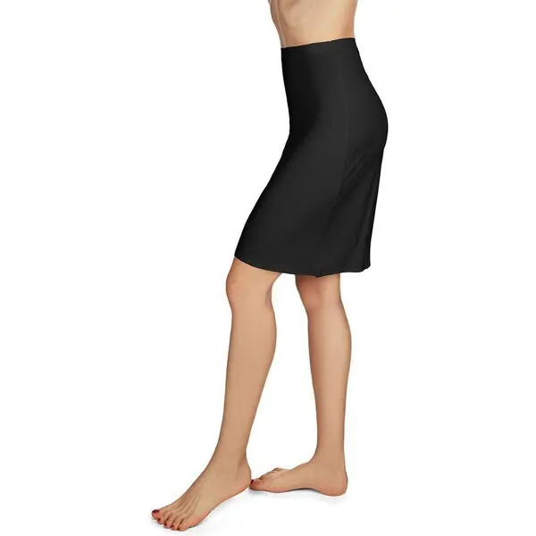 MEMOI High Waist Half Slip Skirt - Black