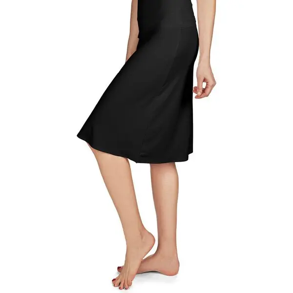 MEMOI High Waist Half Slip Skirt - Black
