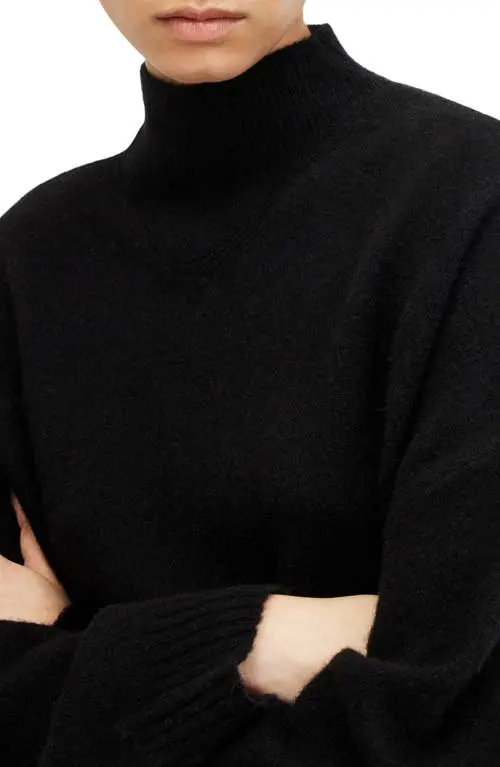 ALLSAINTS Asha Oversize Mock Neck Sweater