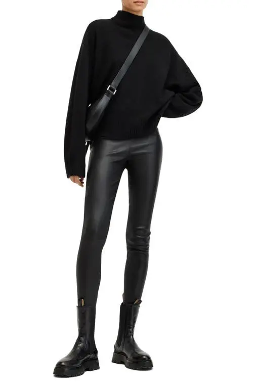 ALLSAINTS Asha Oversize Mock Neck Sweater