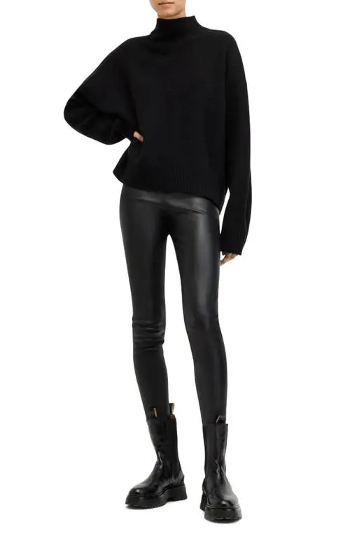 ALLSAINTS Asha Oversize Mock Neck Sweater