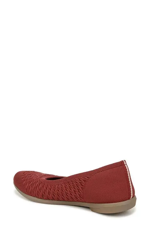 LIFESTRIDE Bzees Khloe Knit Ballet Flat - Red