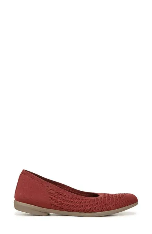 LIFESTRIDE Bzees Khloe Knit Ballet Flat - Red