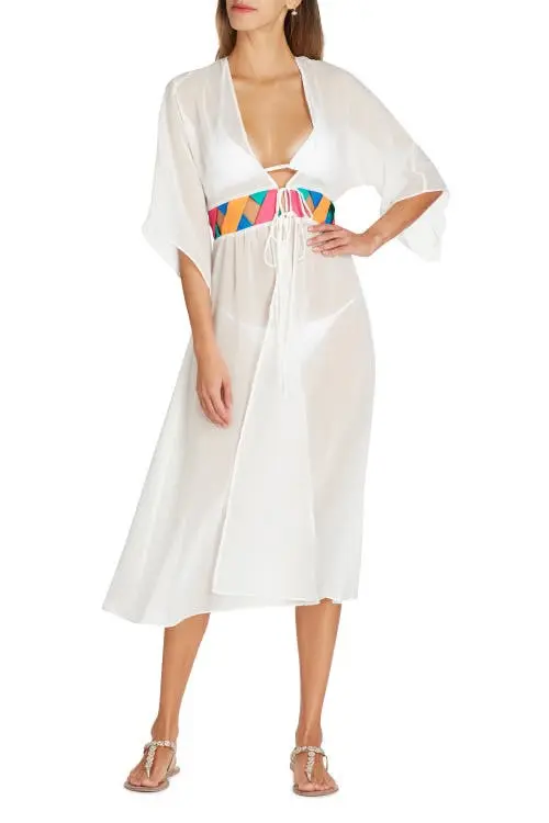 VALIMARE Rio Bandage Cover-up Robe - Off White