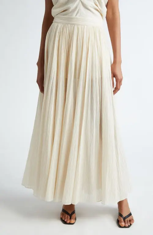 TOTEME Semisheer Plissé Maxi Skirt