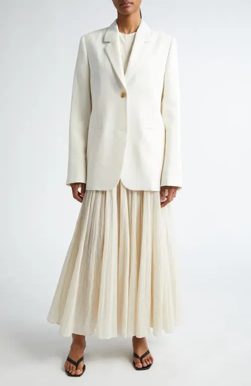 TOTEME Semisheer Plissé Maxi Skirt