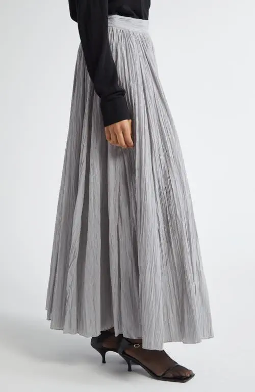 TOTEME Semisheer Plissé Maxi Skirt