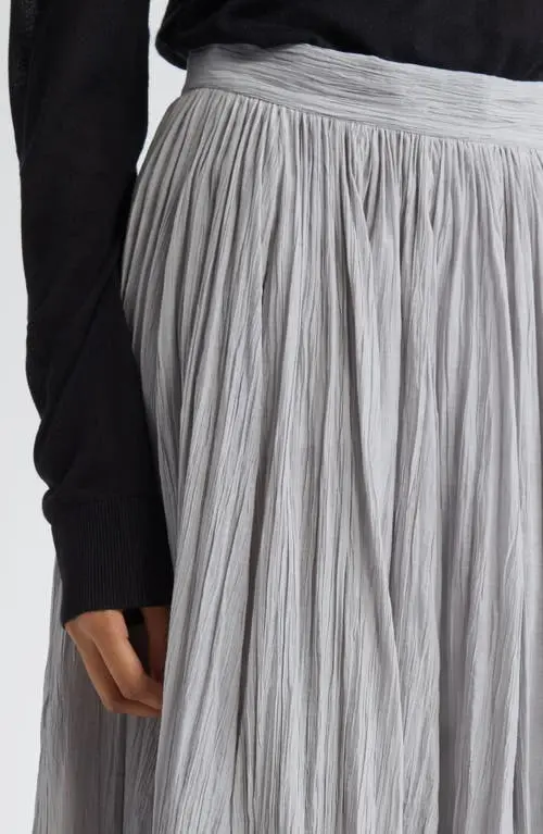 TOTEME Semisheer Plissé Maxi Skirt