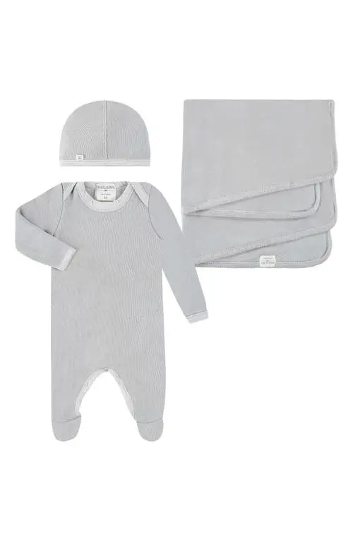 PAIGELAUREN Fleece Footie Set - Gray