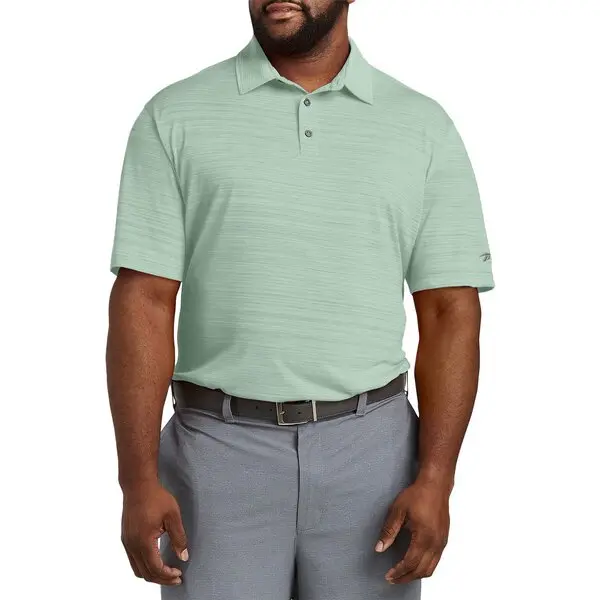 REEBOK Big & Tall Performance Space-dyed Polo Shirt - Light Sage