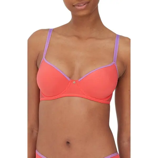 SKARLETT BLUE Spellbound Spacer Underwire Convertible Bra - Coral/ Lilc