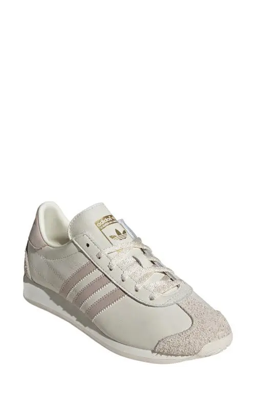 Adidas Country Low Top Sneaker - Off White/taupe/white