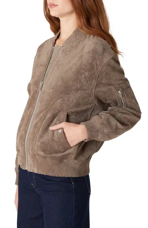 Blanknyc Faux Suede Bomber Jacket