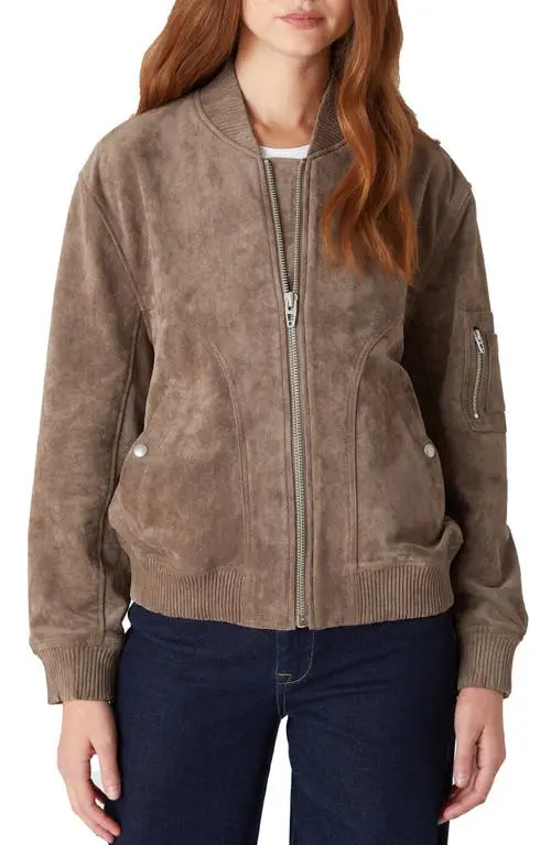 Blanknyc Faux Suede Bomber Jacket