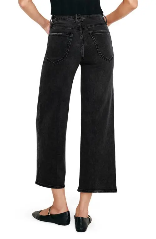 Good American Good Waist High Waist Crop Palazzo Jeans