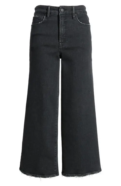 Good American Good Waist High Waist Crop Palazzo Jeans