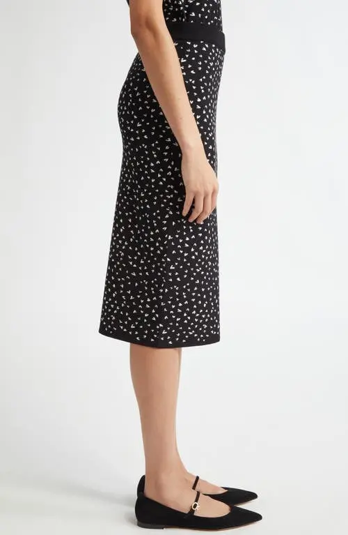 Max Mara Opunzia Jacquard Midi Skirt