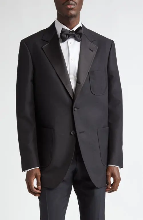 Thom Browne Unstructured Wool & Mohair Tuxedo Jacket