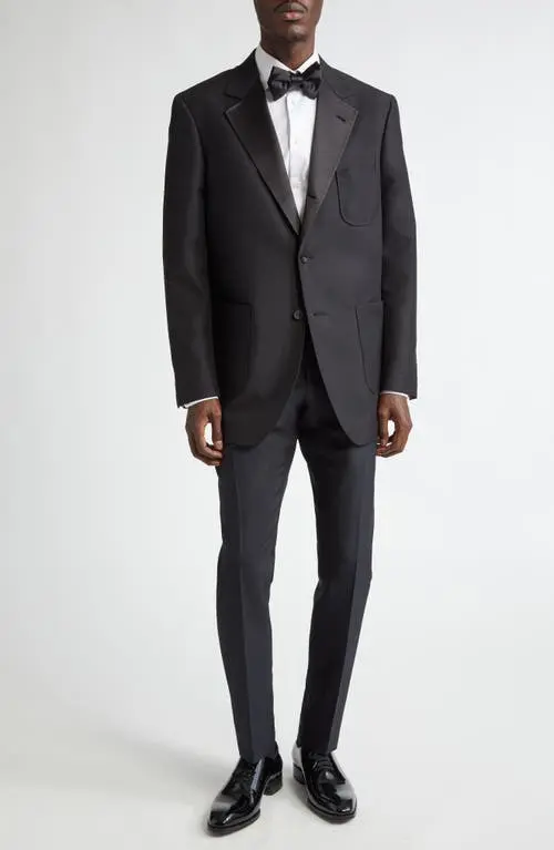 Thom Browne Unstructured Wool & Mohair Tuxedo Jacket