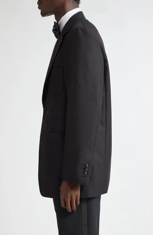 Thom Browne Unstructured Wool & Mohair Tuxedo Jacket