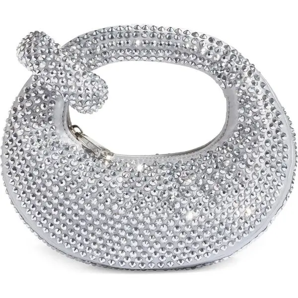 Jw Pei Mini Abacus Embellished Top Handle Bag - Silver