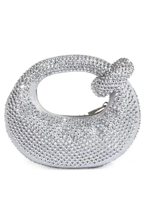 Jw Pei Mini Abacus Embellished Top Handle Bag - Silver
