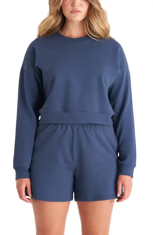 THE STANDARD STITCH Crop Sweatshirt - Midnight