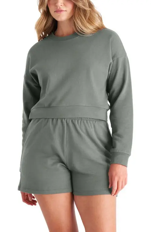 THE STANDARD STITCH Crop Sweatshirt - Thyme