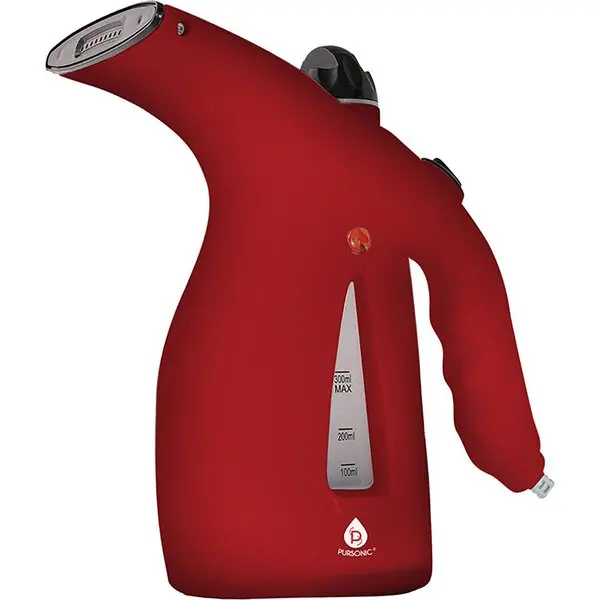 PURSONIC Handheld Travel Clothes Garment Steamer - Red