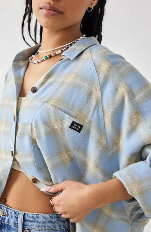 BDG URBAN OUTFITTERS Brendon Plaid Button-up Shirt - Blue