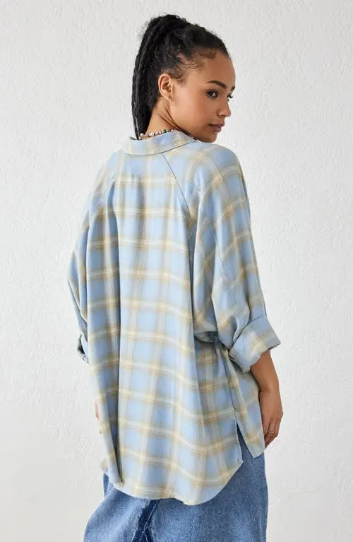 BDG URBAN OUTFITTERS Brendon Plaid Button-up Shirt - Blue
