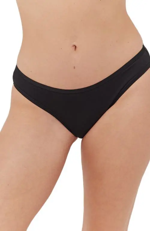 PACT Organic Cotton Everyday Classic Fit Bikini 6-pack - Black