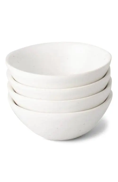 FABLE The Little Set Of 4 Bowls - Speckled White