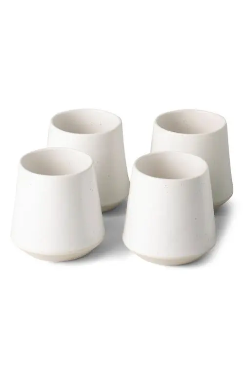 FABLE The Cups Set Of 4 Cups - Speckled White