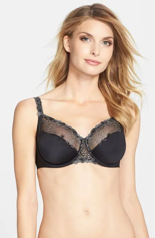 Simone Perele Delice' Embroidered Underwire Bra - Moonlight