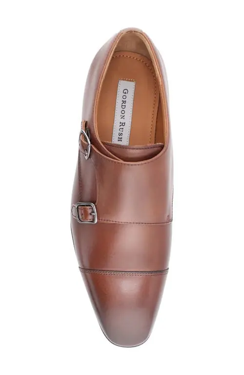 Gordon Rush Brayden Double Monk Strap Shoe - Brandy