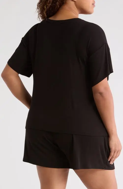 Nordstrom Moonlight Eco Easy Rib Short Pajamas - Black