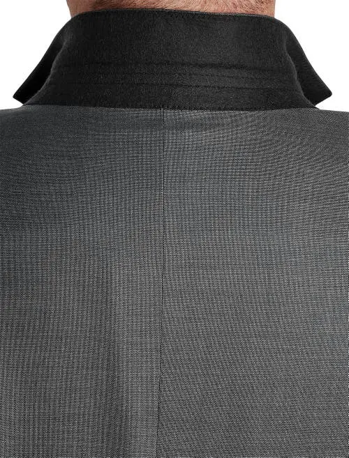 OAK HILL PREMIUM BY DXL Big & Tall Jacket-relaxer Sharkskin Suit Jacket