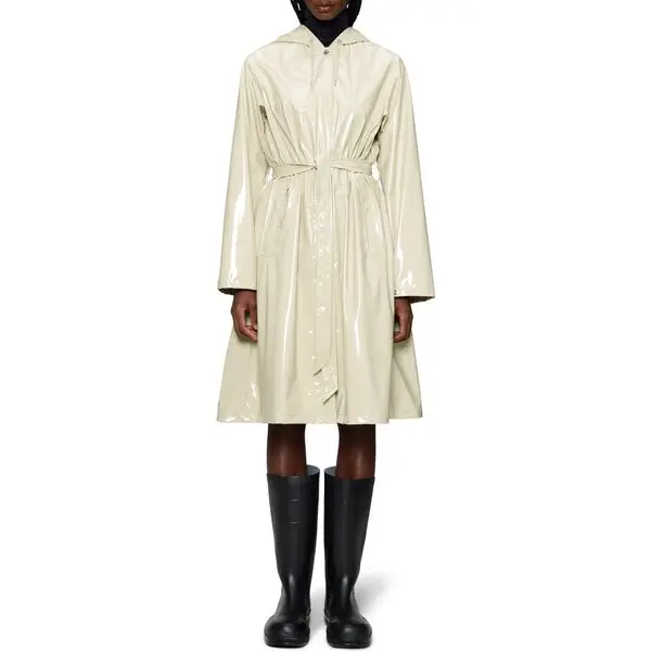 Rains Waterproof A-line Long Raincoat - Shore