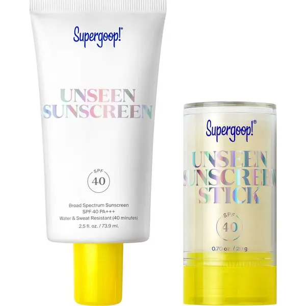 Supergoop!® Unseen Sunscreen Jumbo + Go Set $78 Value - No Color