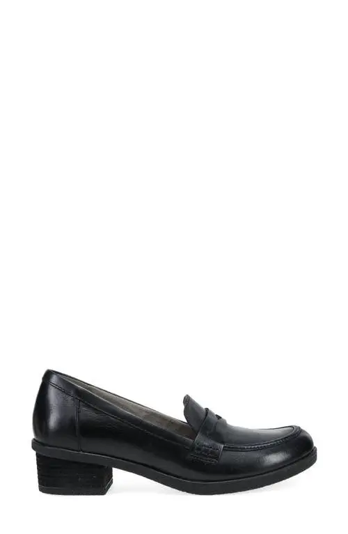 Dansko Danica Waterproof Penny Loafer Pump - Black