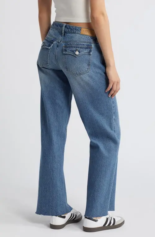 PACSUN Raw Edge Wide Leg Jeans