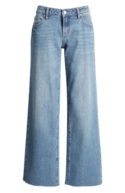 PACSUN Raw Edge Wide Leg Jeans