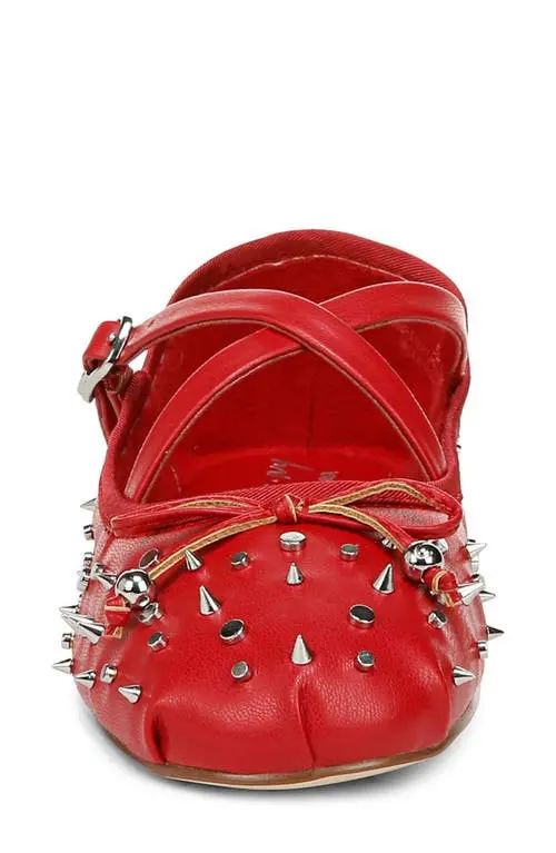 CIRCUS NY BY SAM EDELMAN Zuri Studded Mary Jane Flat - Red